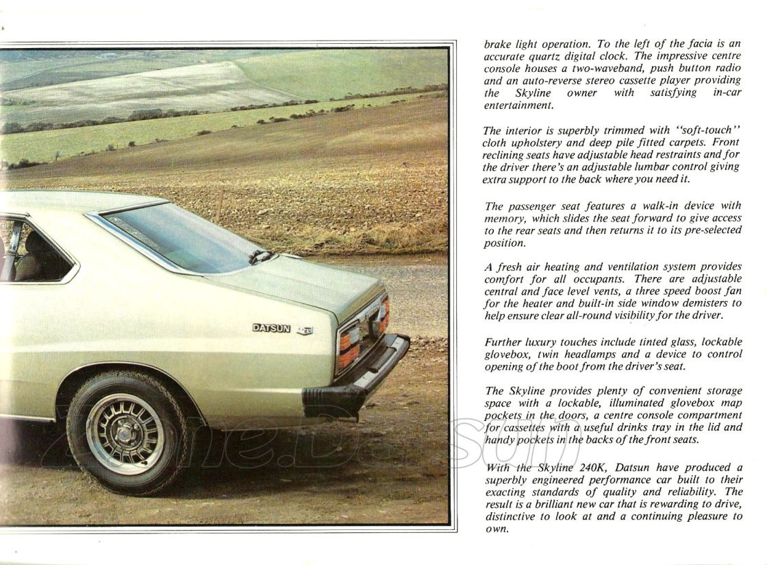 SKYLINE DATSUN – C110 ET C 210 (240K) – Z.ONE – ZONE DATSUN.FR