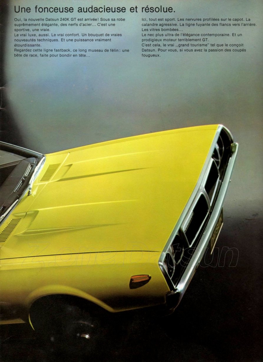 SKYLINE DATSUN – C110 ET C 210 (240K) – Z.ONE – ZONE DATSUN.FR