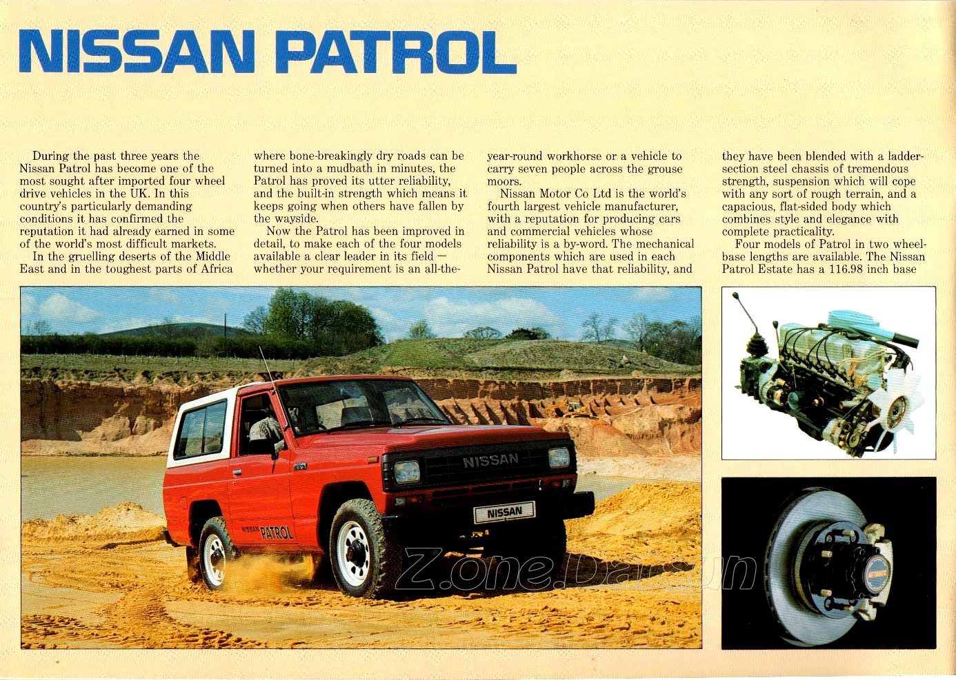 PATROL NISSAN TYPE 260 / Y60 / Y61 / Y62 – Z.ONE – ZONE DATSUN.FR