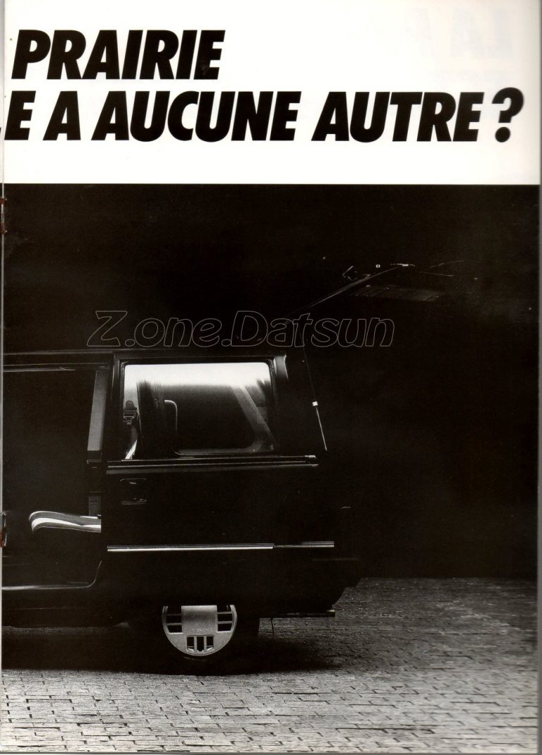 PRAIRIE – Z.ONE – ZONE DATSUN.FR