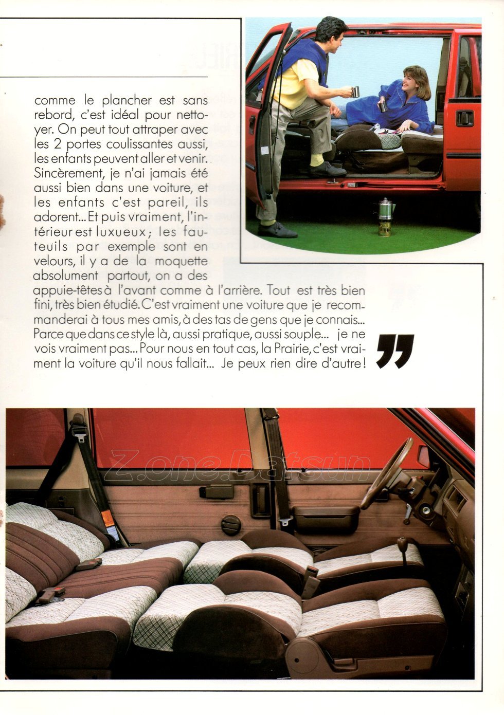 PRAIRIE – Z.ONE – ZONE DATSUN.FR