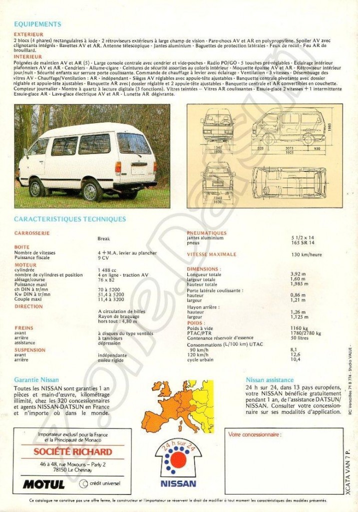 VANETTE Z ONE ZONE DATSUN FR VANETTE Z ONE ZONE DATSUN FR