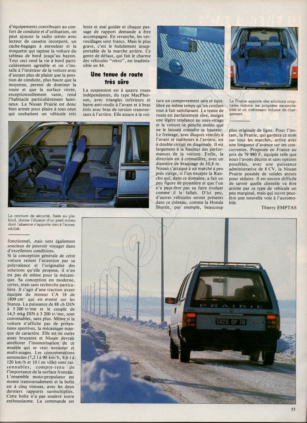 ESSAI DATSUN / NISSAN PRAIRIE – 1982 – Z.ONE – ZONE DATSUN.FR